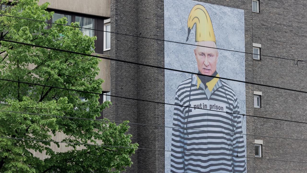 Bananensprayer Baumgärtel in der Ukraine unterwegs