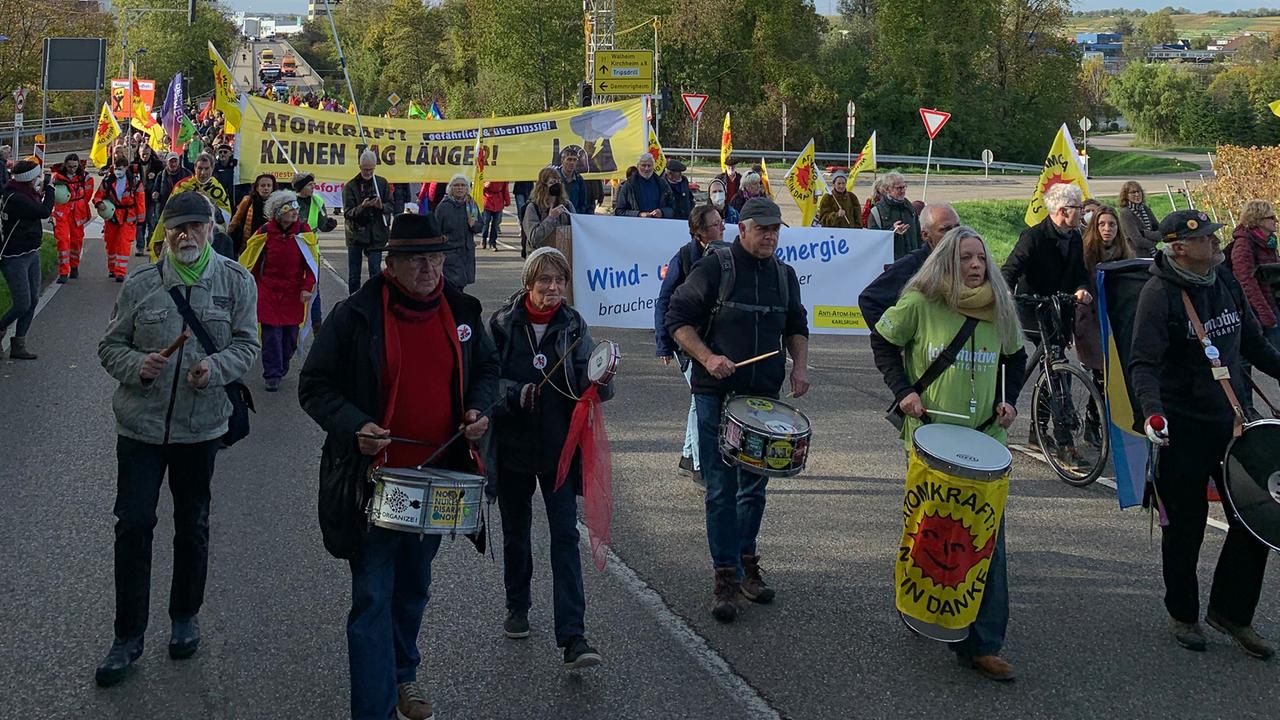 Aktionen bei Neckarwestheim II - Anti-AKW-Veteranen wieder im Einsatz