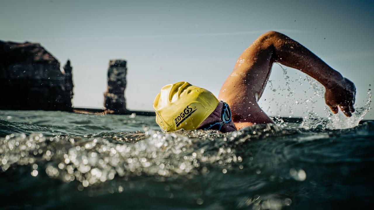 Extremschwimmer André Wiersig - Von Sankt Peter-Ording nach Helgoland