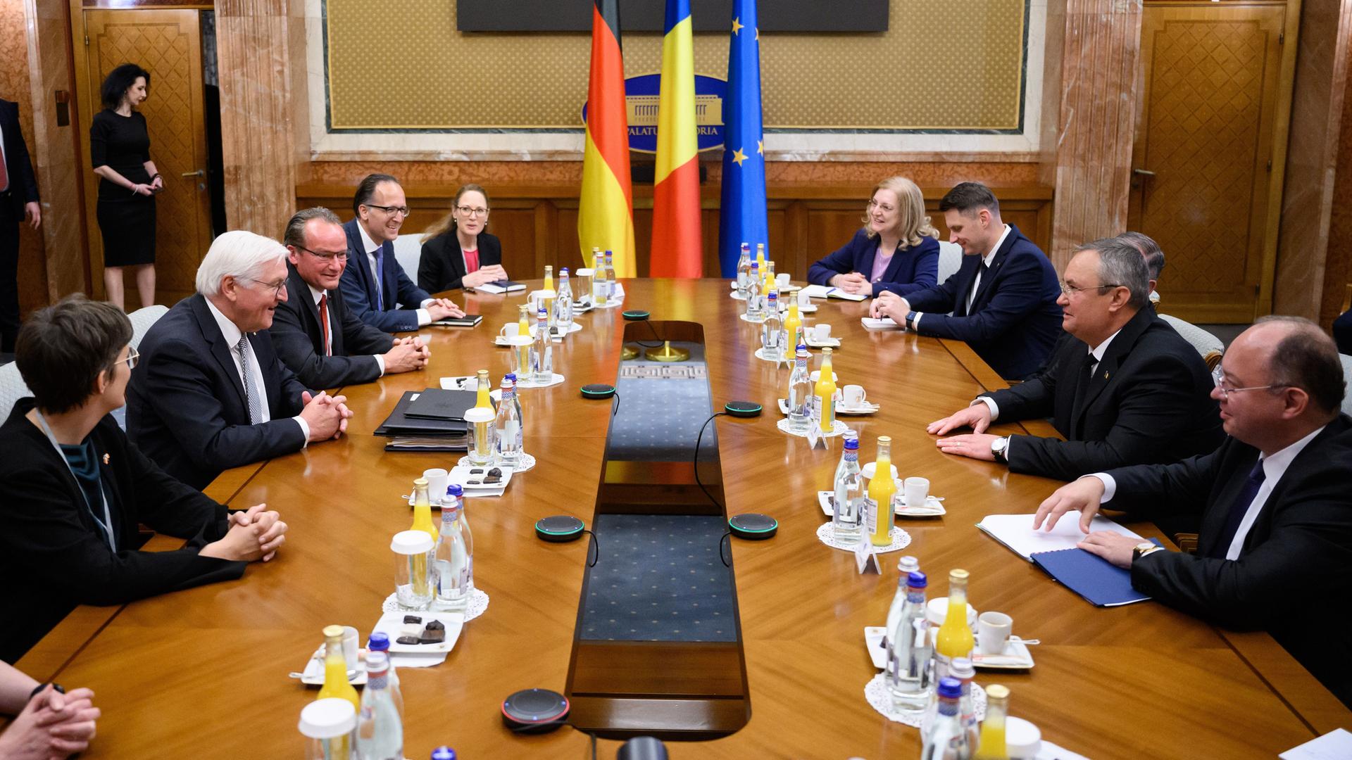 Staatsbesuch - Steinmeier sagt Rumänien Unterstützung für Schengen-Aufnahme zu