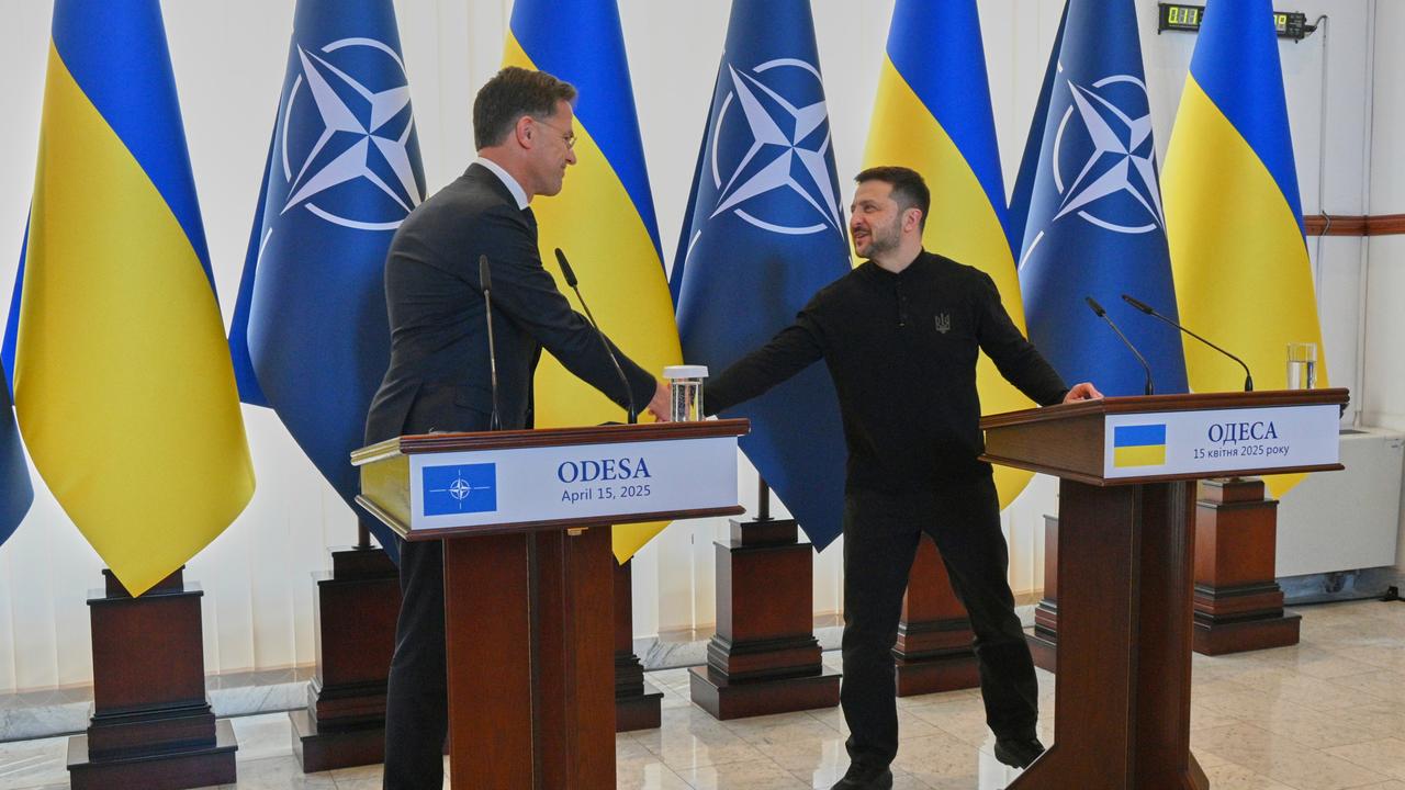 Ukraine-Krieg - NATO-Chef Rutte trifft Präsident Selenskyj in Odessa