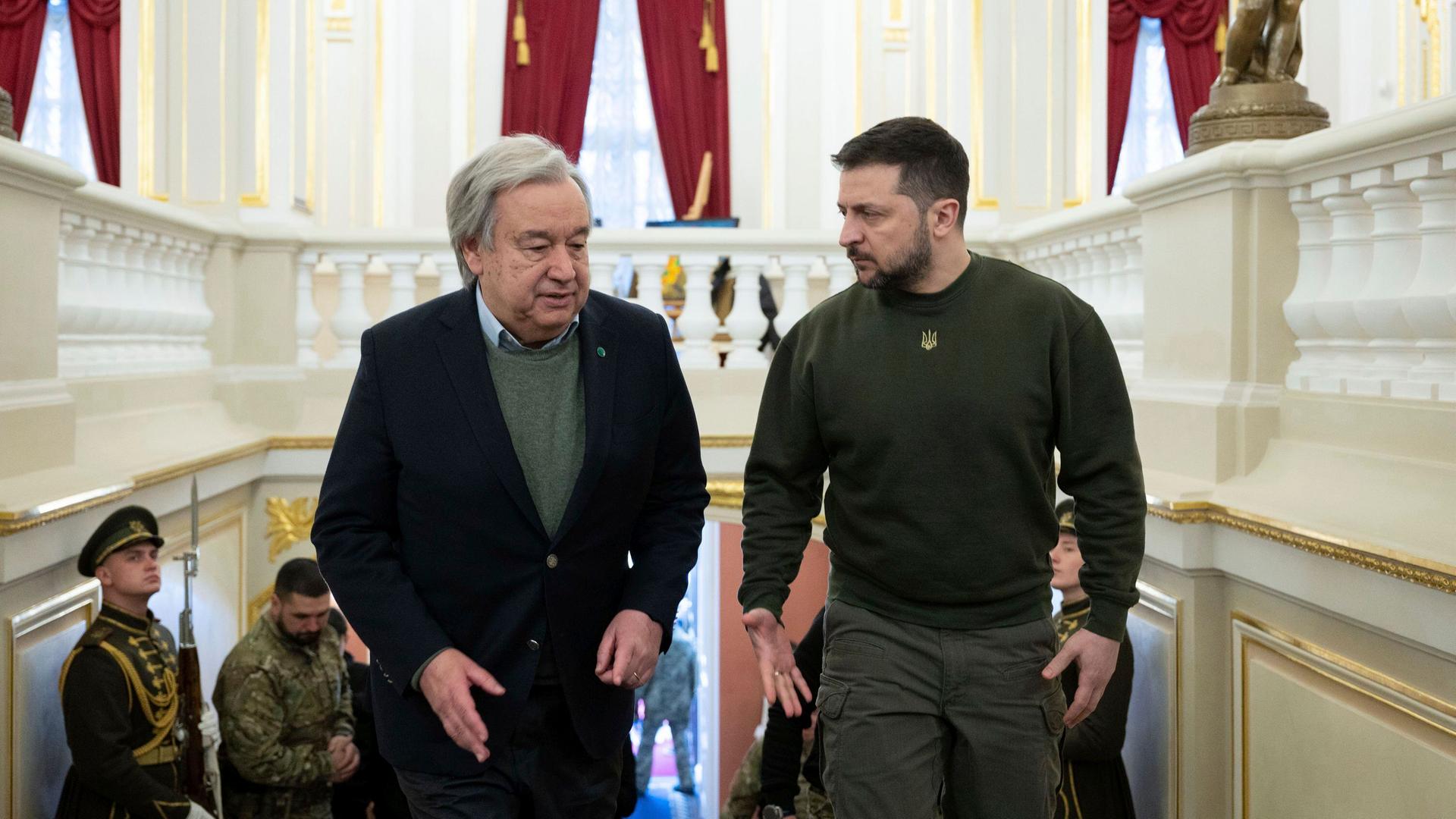 Ukraine - UNO-Generalsekretär Guterres trifft Selenskyj in Kiew