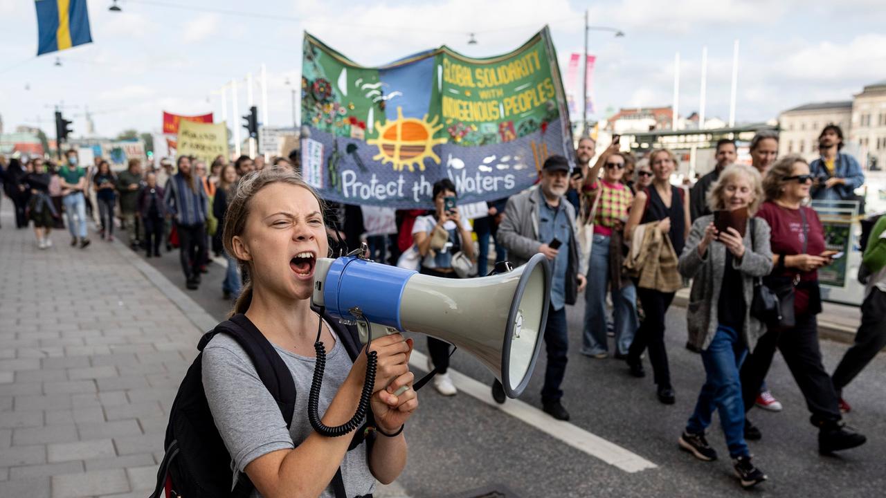 Gaza-Krieg - Schwedische Fridays-For-Future-Aktivisten um Greta ...