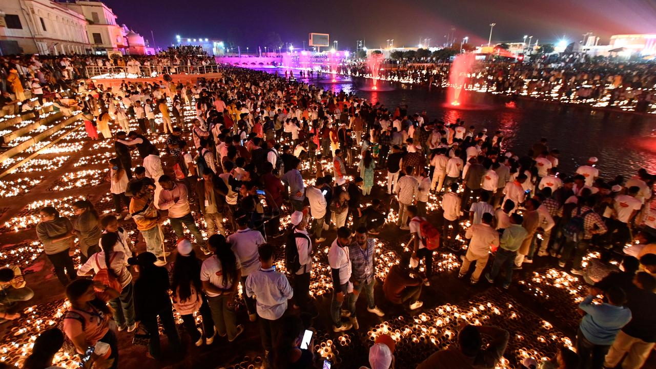 Neuer Rekord bei hinduistischem Lichterfest Diwali in Indien