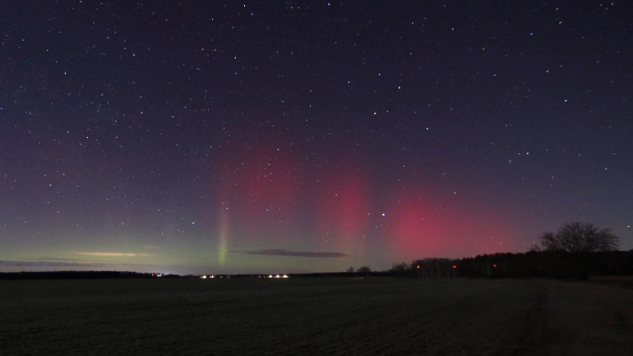 Sonnensturm - Polarlichter über Teilen Deutschlands