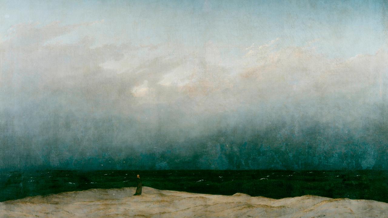 Caspar David Friedrichs Bild "Der Mönch am Meer"