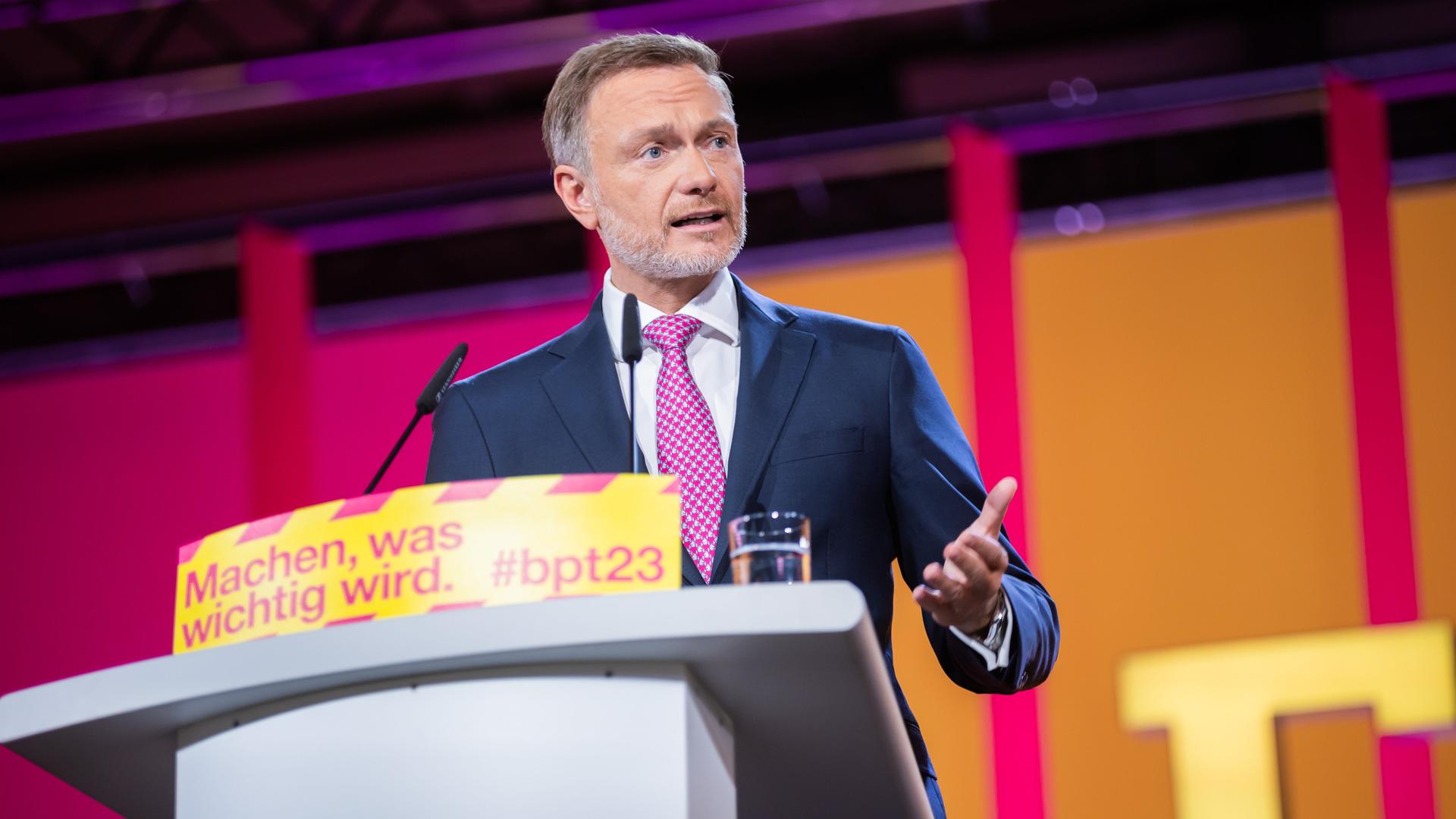 Bundesparteitag: Christian Lindner bleibt FDP-Parteichef