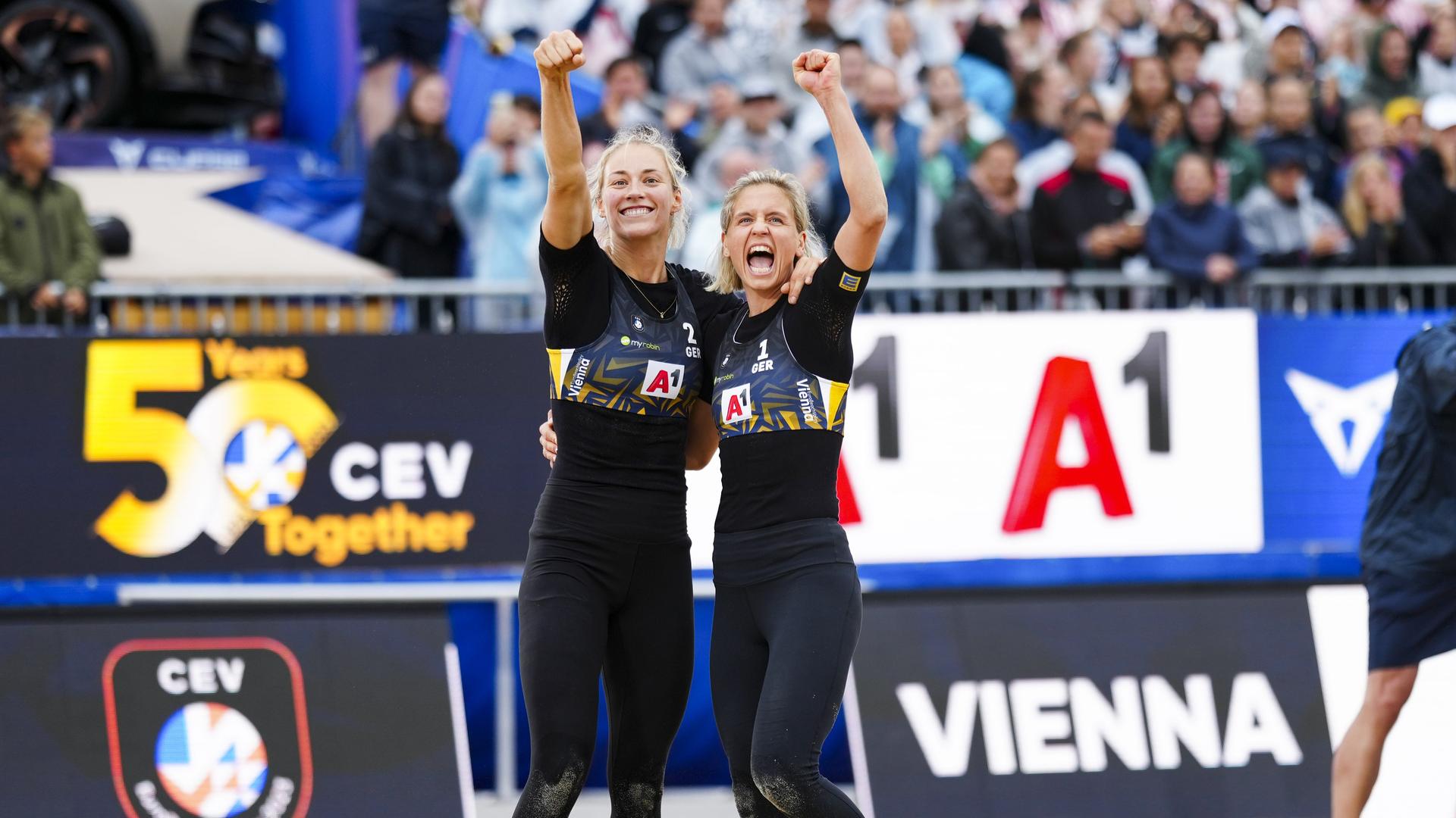 EM in Wien - Beachvolleyballerinnen Ludwig/Lippmann gewinnen Bronze