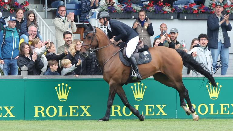 CHIO Turnier Aachen - Richard Vogel gewinnt mit "Phenyo" Zeitspringen