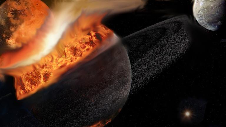 Neue Theorie zur Entstehung der Erdtrabanten - Mondfusionen in der ...