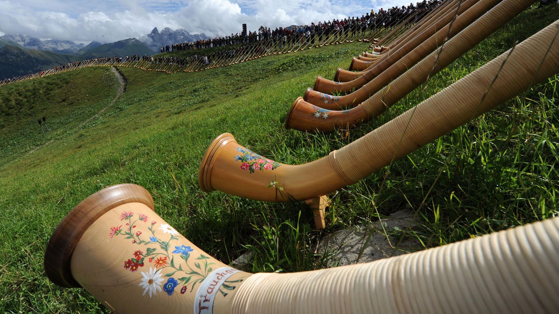 Alphorn-Festival im Schweizer Wallis
