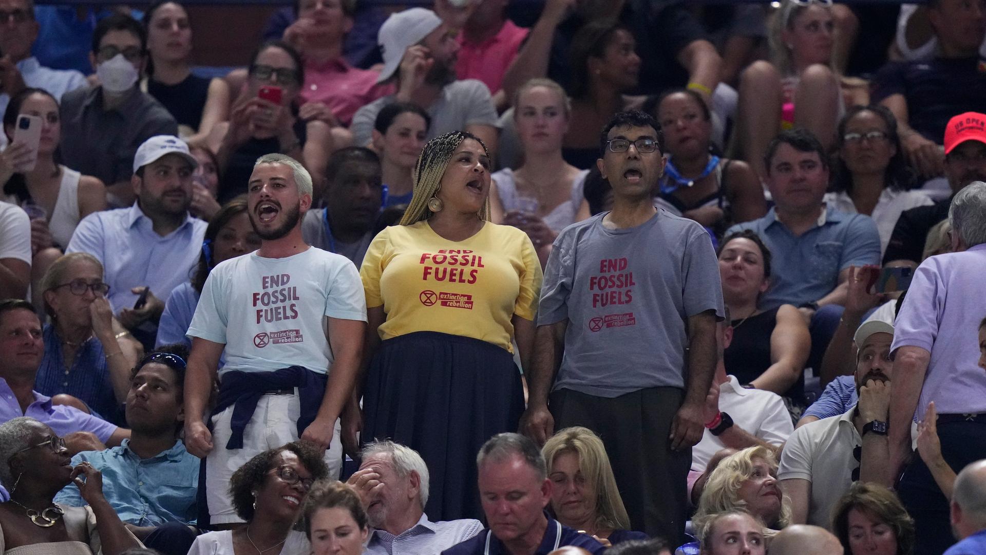 US Open - Halbfinale wegen Klimaprotest fast eine Stunde unterbrochen