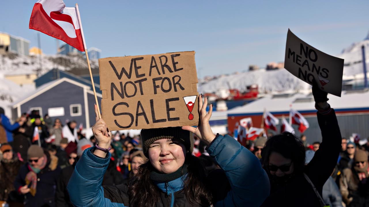 Königreich Dänemark - Demonstrationen auf Grönland gegen US-Präsident Trump