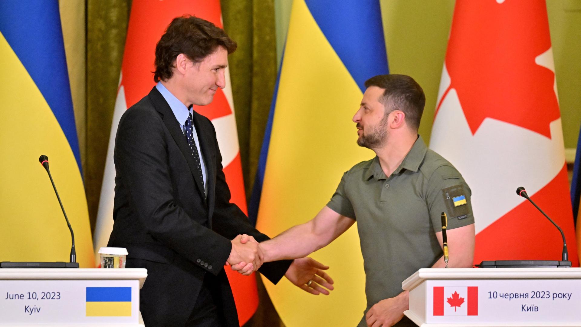 Besuch in Kiew - Trudeau sagt Selenskyj weitere Militärhilfen zu