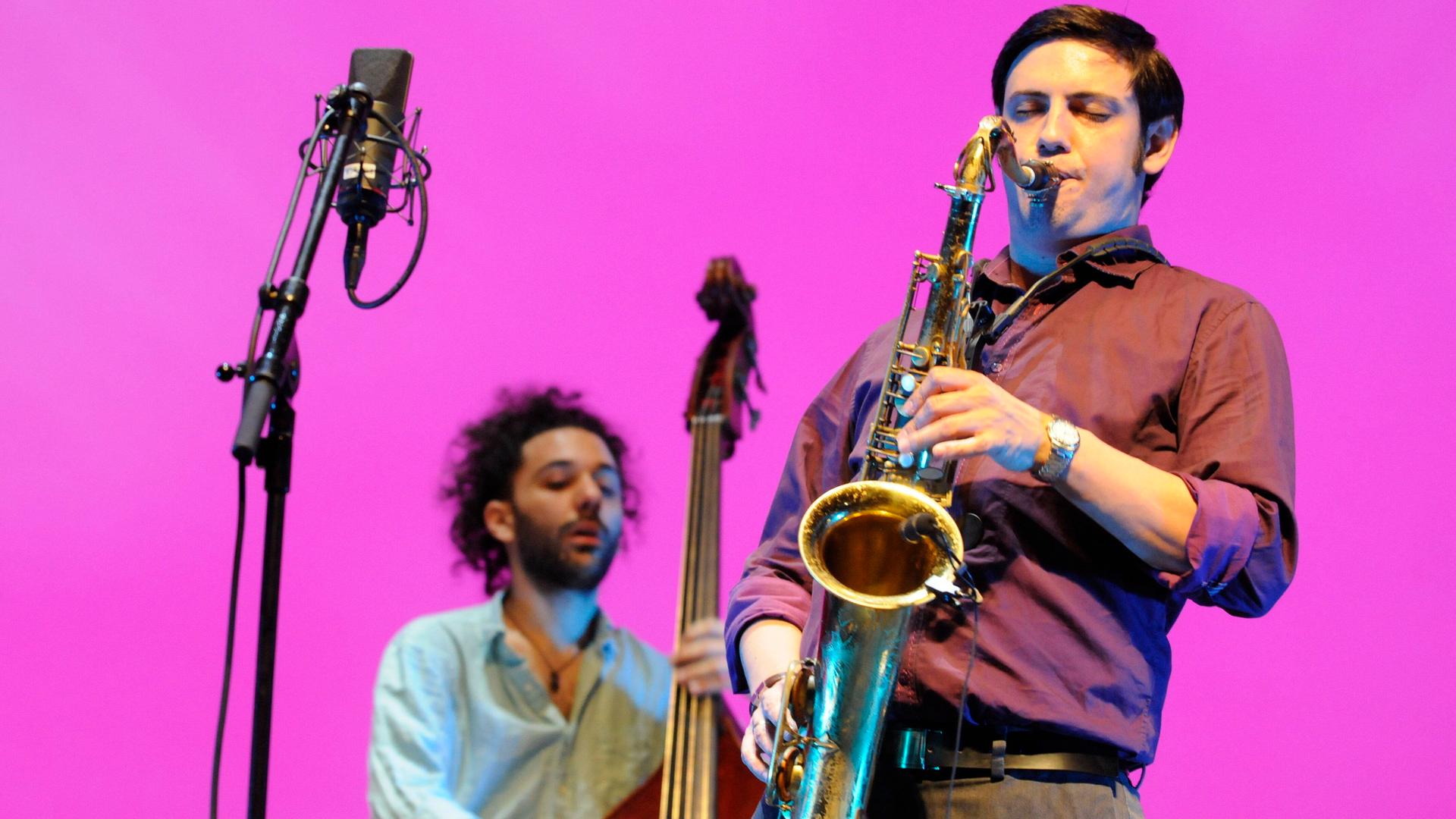 Saxofonist Shauli Einav beim Jazzfestival Leibnitz 2021 ...