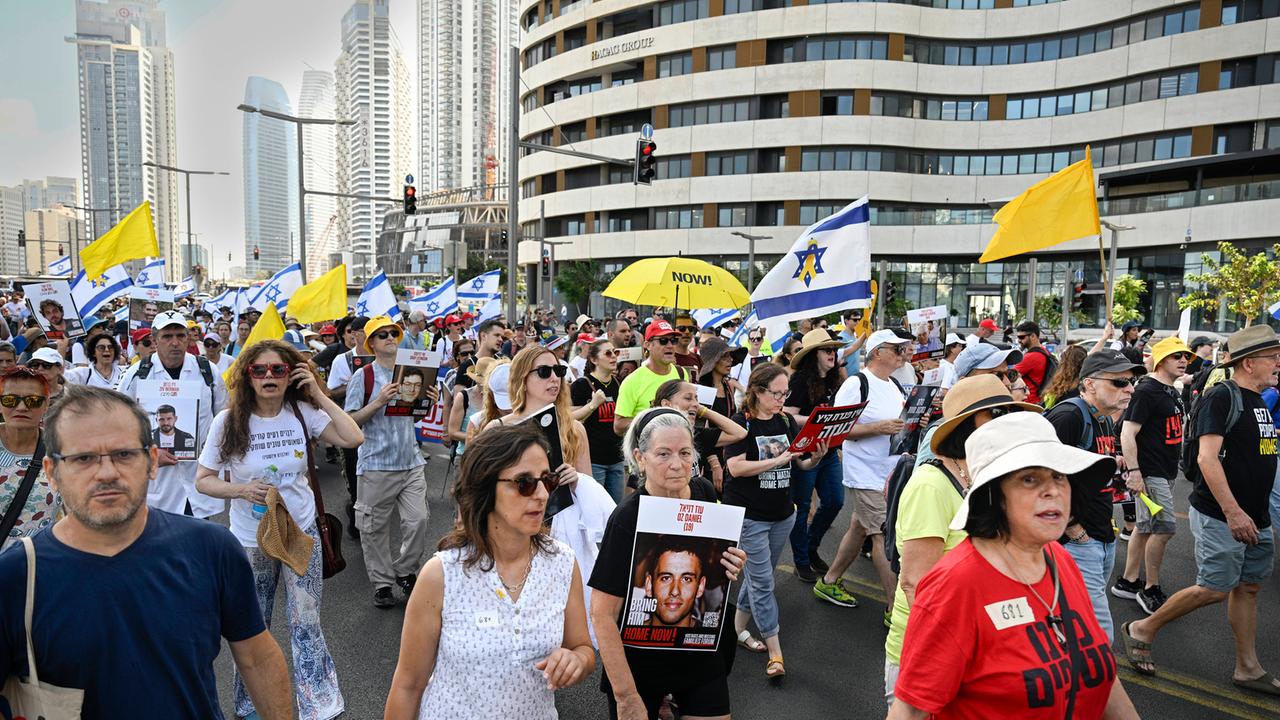 Proteste in Israel gegen den Krieg im Gaza-Streifen