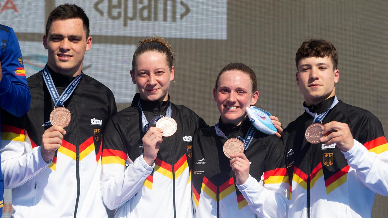 Schwimm-EM in Belgrad - Deutsches Team-Bronze im Wasserspringen