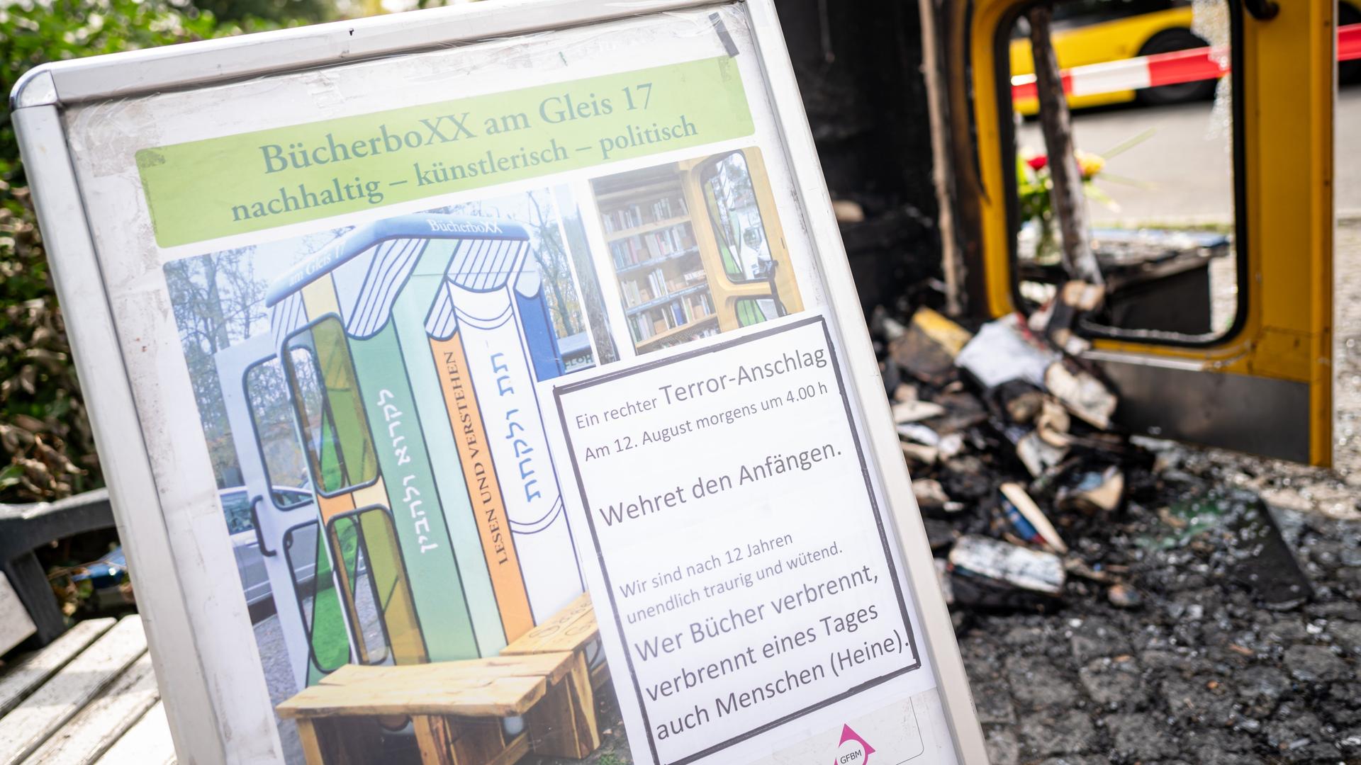 Nach antisemitischem Anschlag - Zerstörte Bücherbox kommt ins Museum