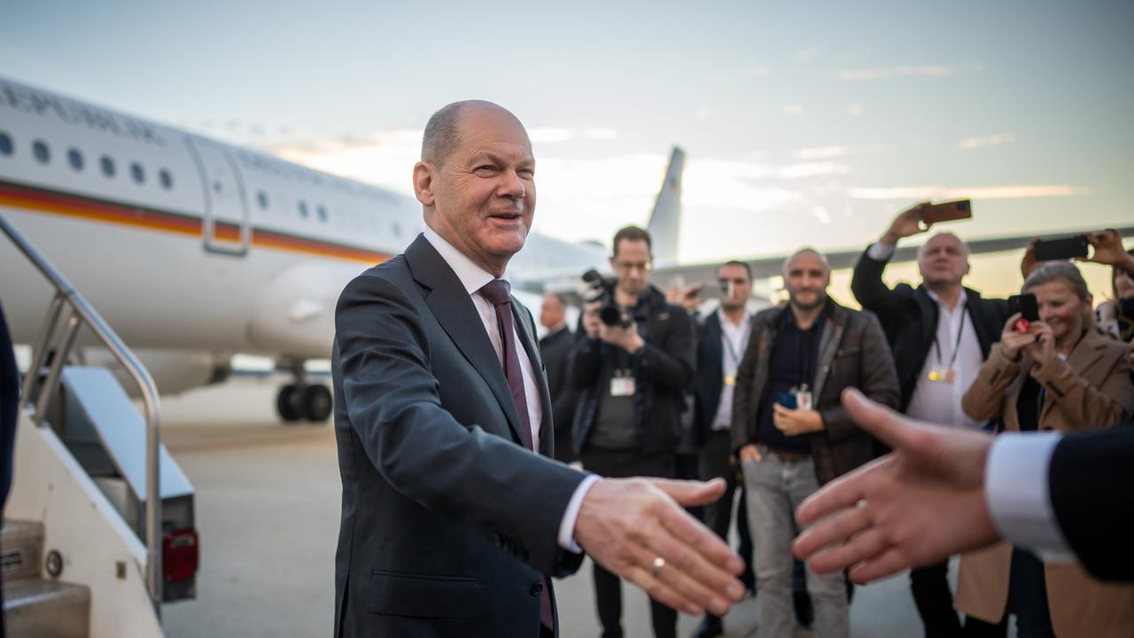 Washington-Besuch - Bundeskanzler Scholz wirbt für Ukraine-Hilfen