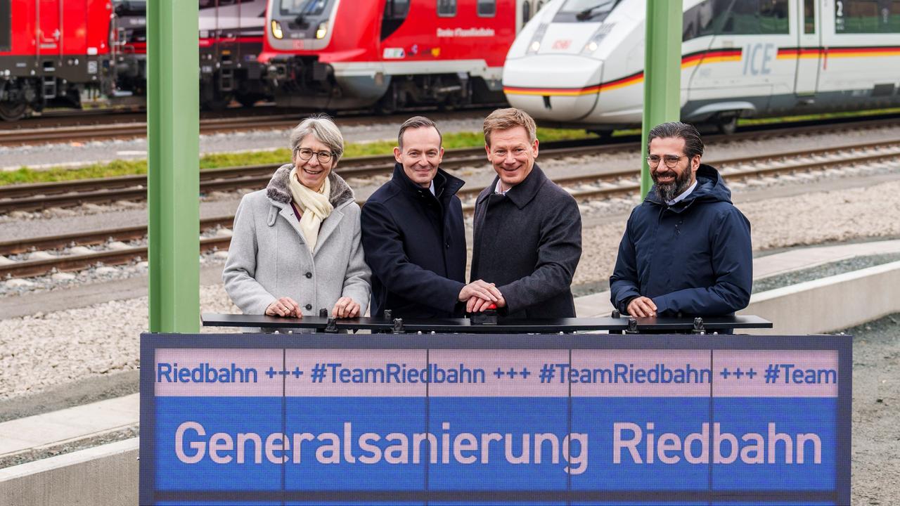Deutsche Bahn - Nach Generalsanierung: Riedbahn-Strecke Frankfurt ...