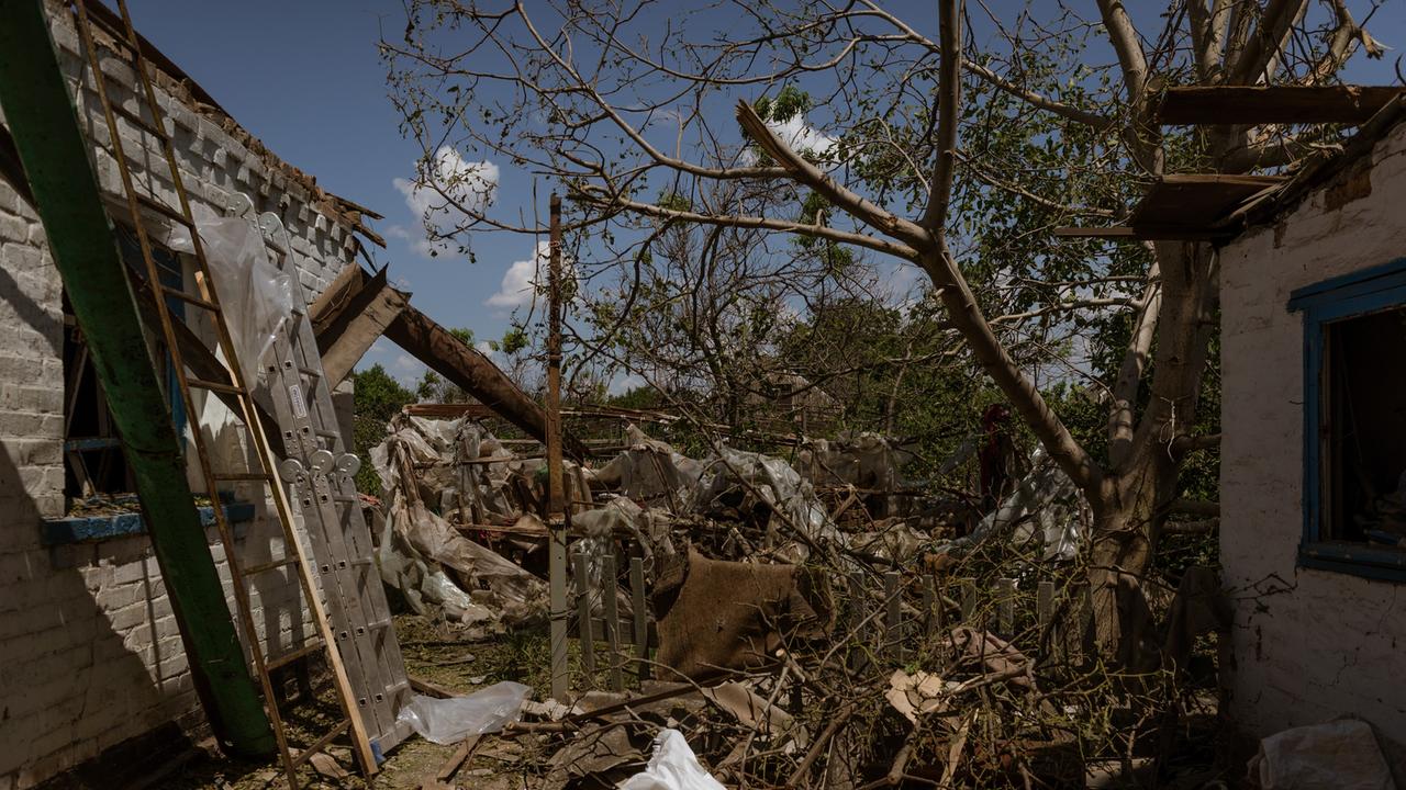 Ukraine-Krieg - Angriffe auf Nikopol und Saporischschja